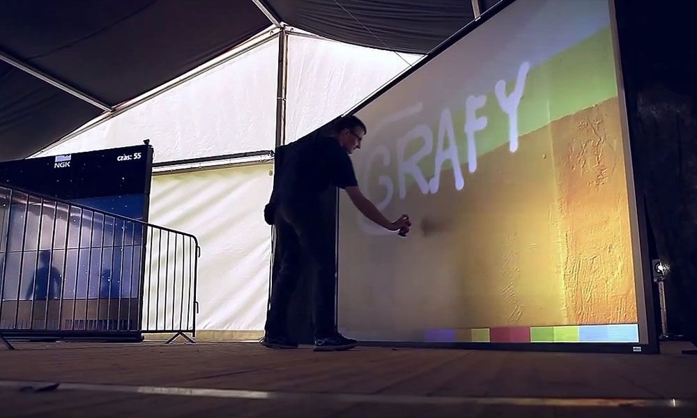 Nowe Technologie Multimedialne, virtual spray - AlphaVision